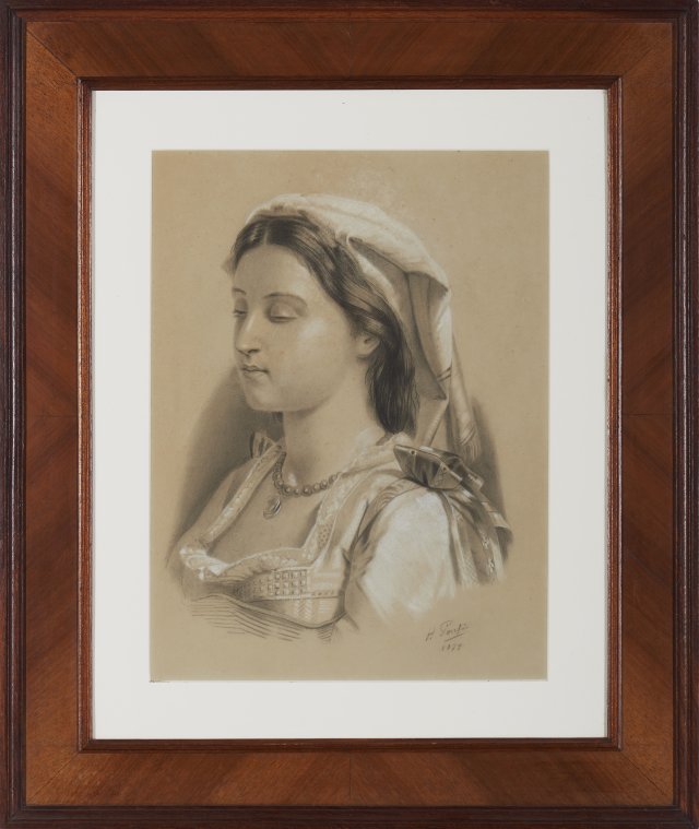 [Leilão 136] Lote 442 - Retrato de Napolitana - VERITAS Art Auctioneers